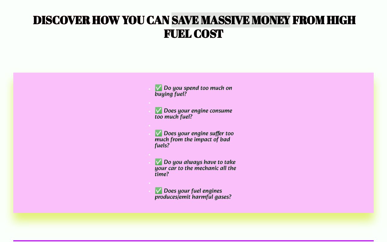 Fuel Factor X